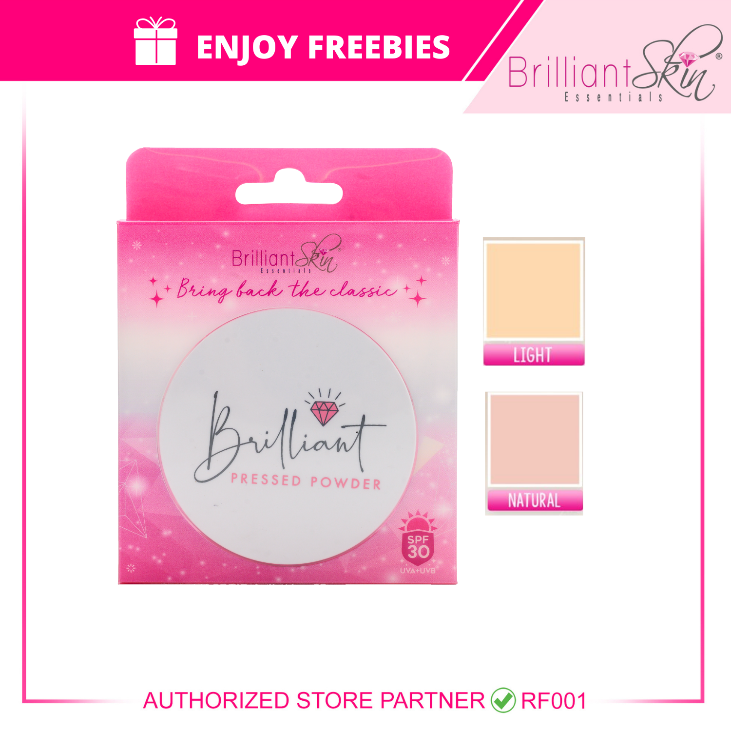 𝐁𝐫𝐢𝐥𝐥𝐢𝐚𝐧𝐭 𝐒𝐤𝐢𝐧 𝐄𝐬𝐬𝐞𝐧𝐭𝐢𝐚𝐥𝐬 Pressed Powder | Lazada PH