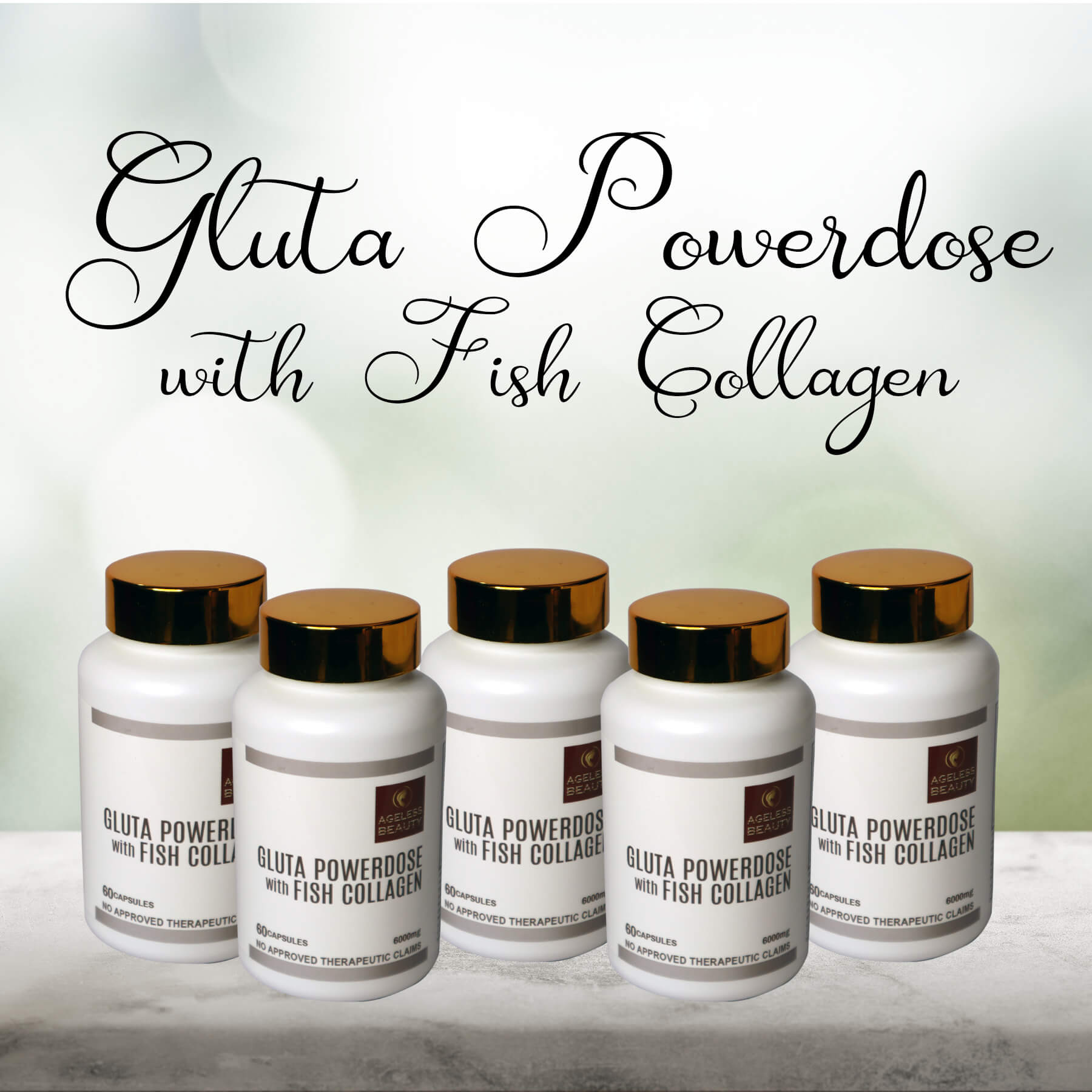 *1 Piece of AGELESS BEAUTY Glutathione w/ Fish Collagen w/ Pearl Powder ...