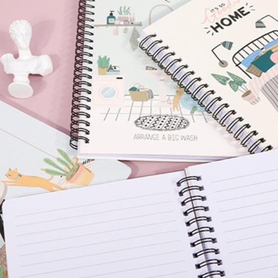 [A5-5108] SPIRAL HOME MINIMALIST LOVE LINED NOTEBOOK | Lazada PH