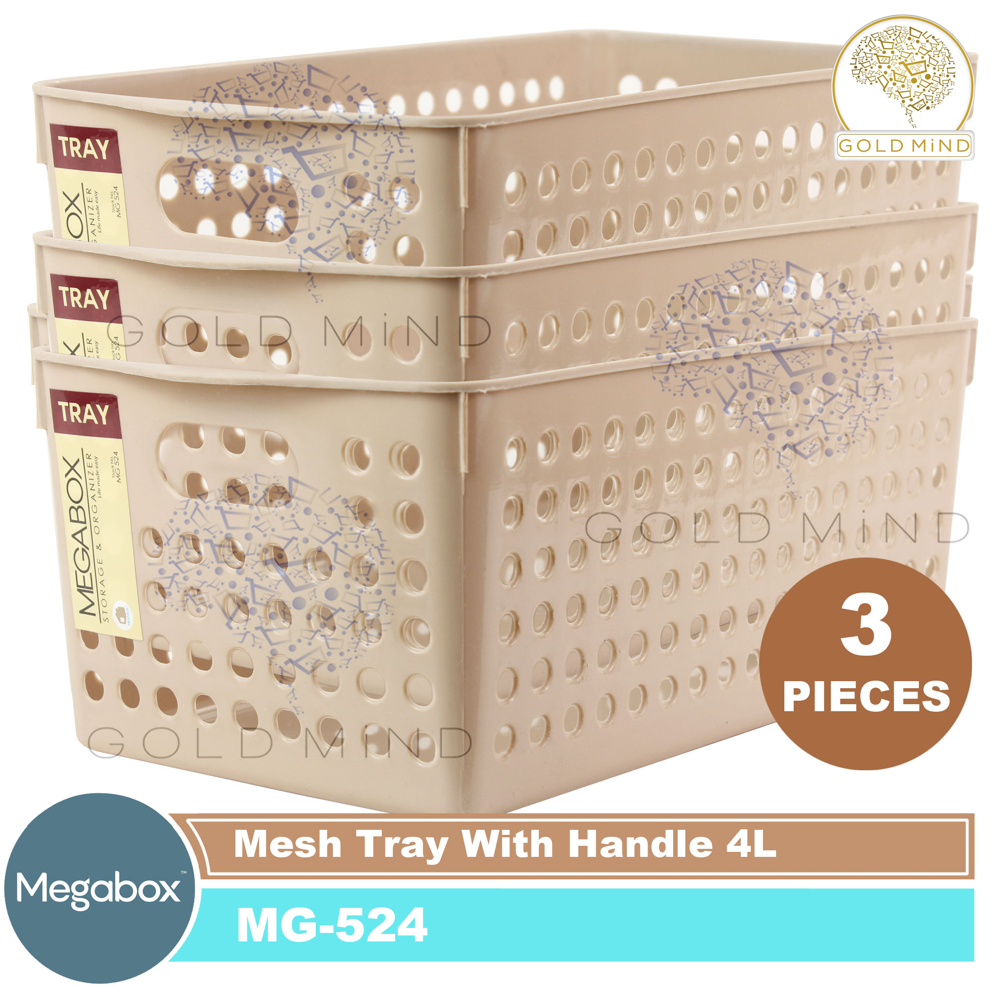 Megabox Mesh Tray 4.0 Liters (Pack of 3) MG 524 | Lazada PH