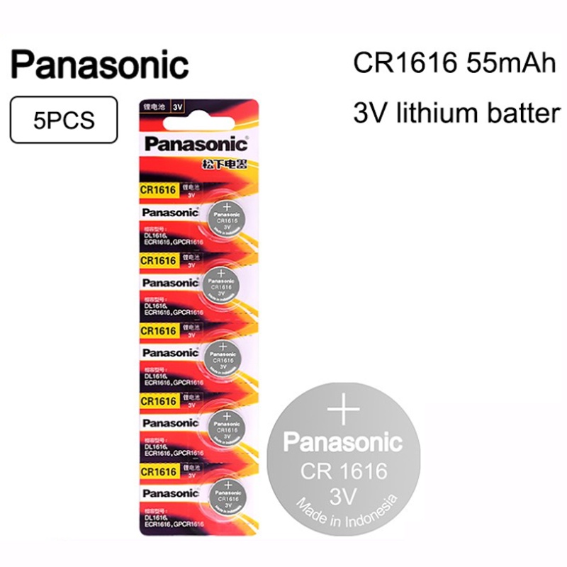 Panasonic CR1220 CR1616 CR1620 CR1632 CR2016 CR2025 CR2032 Lithium Coin Cell Button Battery 3V ...