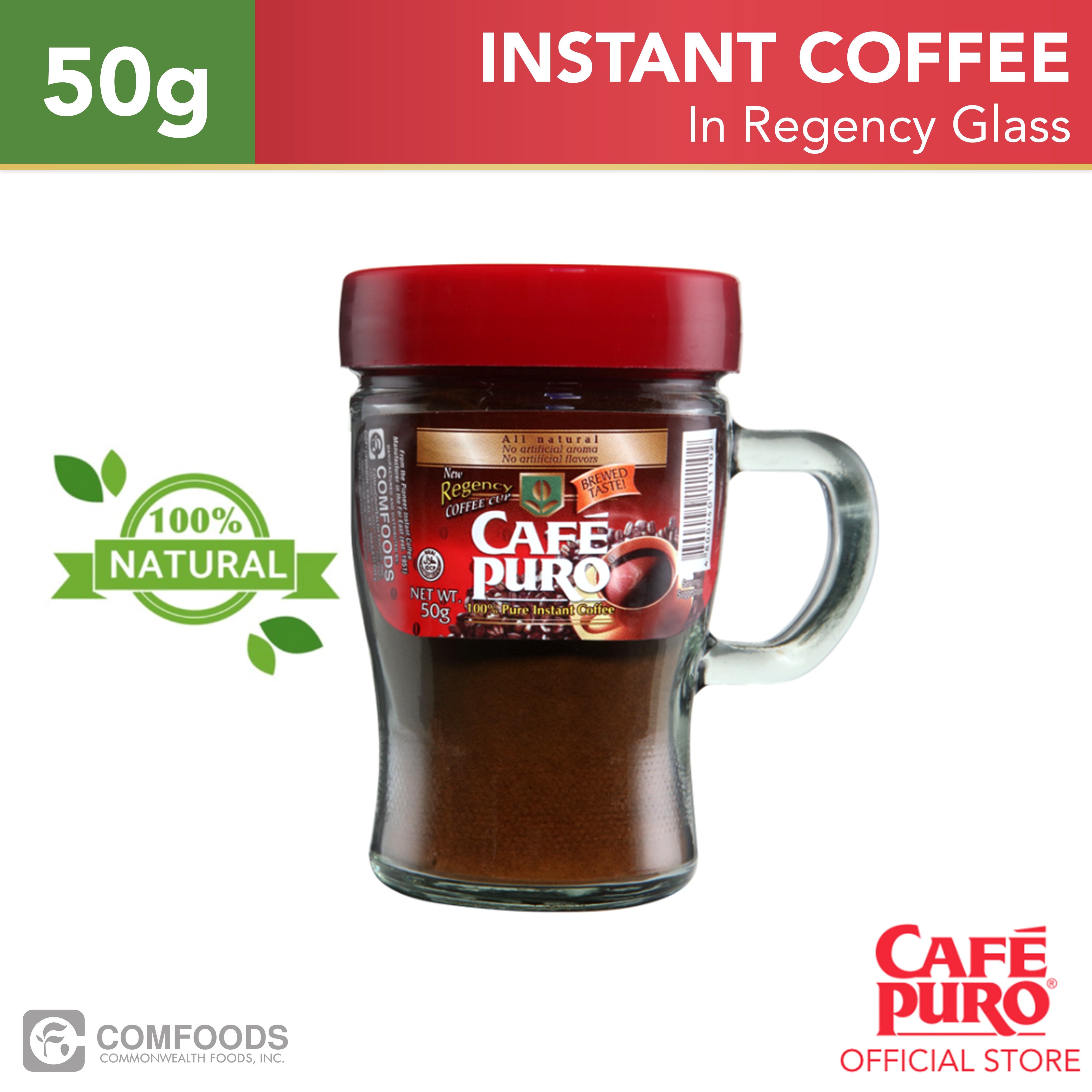 CAFE PURO Instant Coffee in Regency Cup 50g | Lazada PH