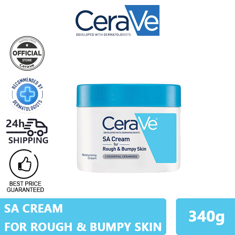 CeraVe SA Cream for Rough & Bumpy Skin 340g With Moisturizing ...