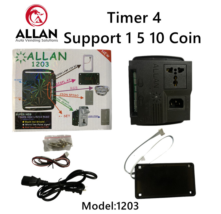 ALLAN 1203 Timer 4digit Support 1 5 10 Old And New Coin | Lazada PH