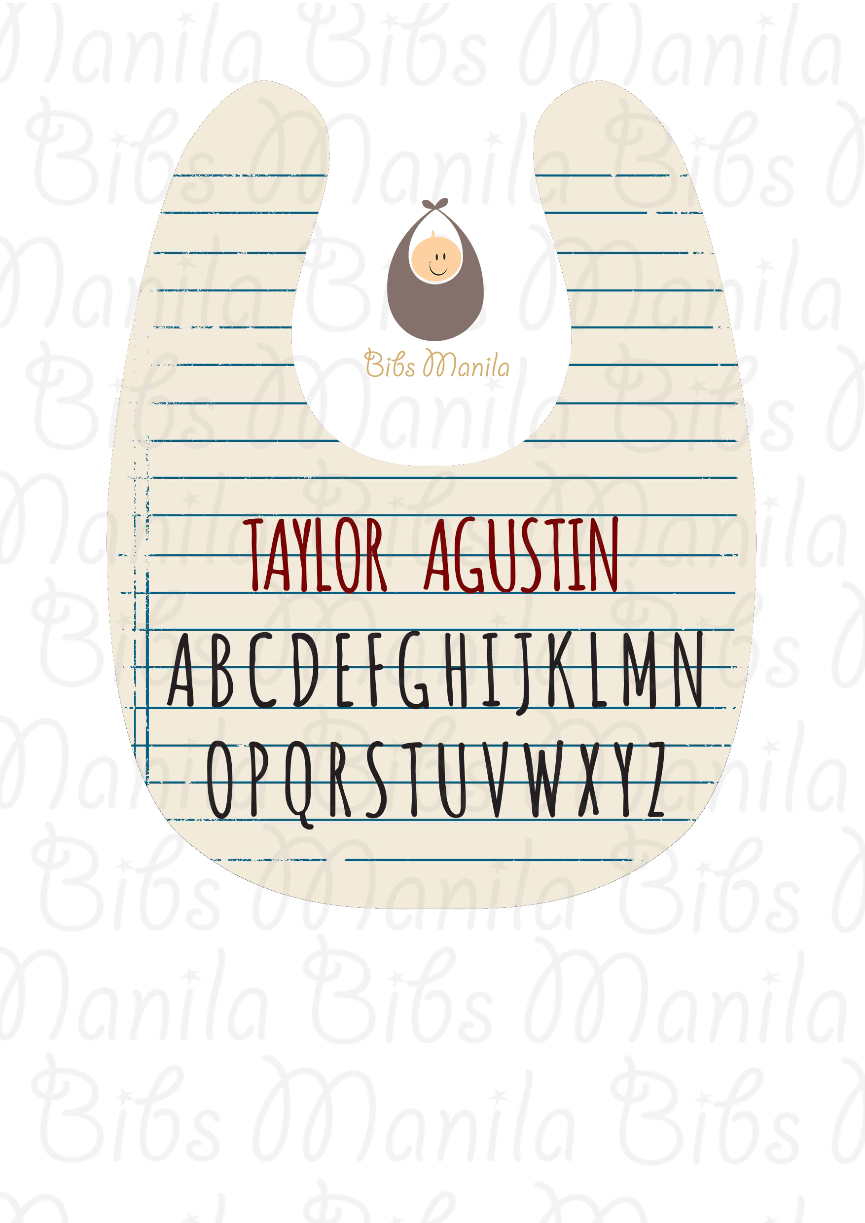 Bibs Manila Learning Alphabet Personalized Bib | Lazada PH