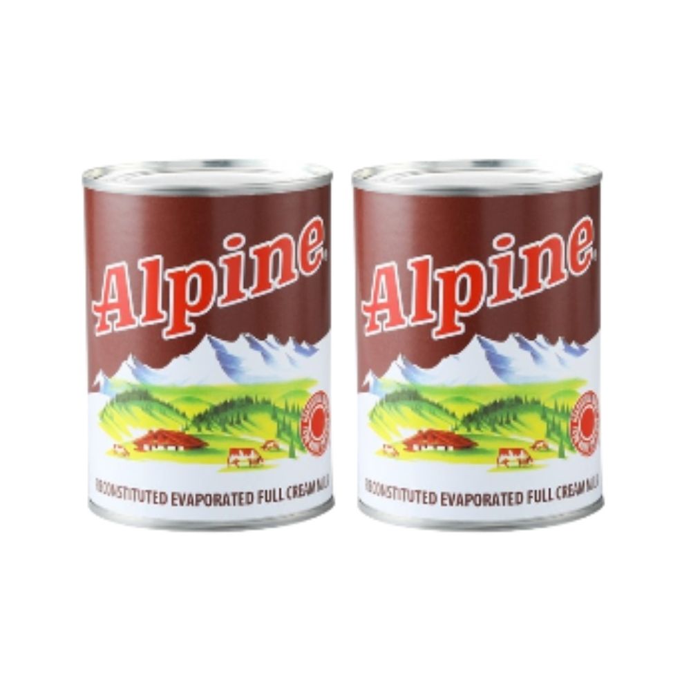 Alpine Full Cream Evaporated Milk 360ml - Pack of 2 | Lazada PH