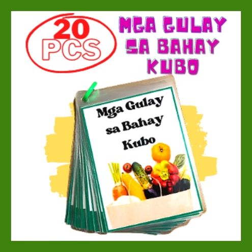 Flashcards for kids Mga Gulay sa Bahay Kubo / Vegetables / Sari-saring ...