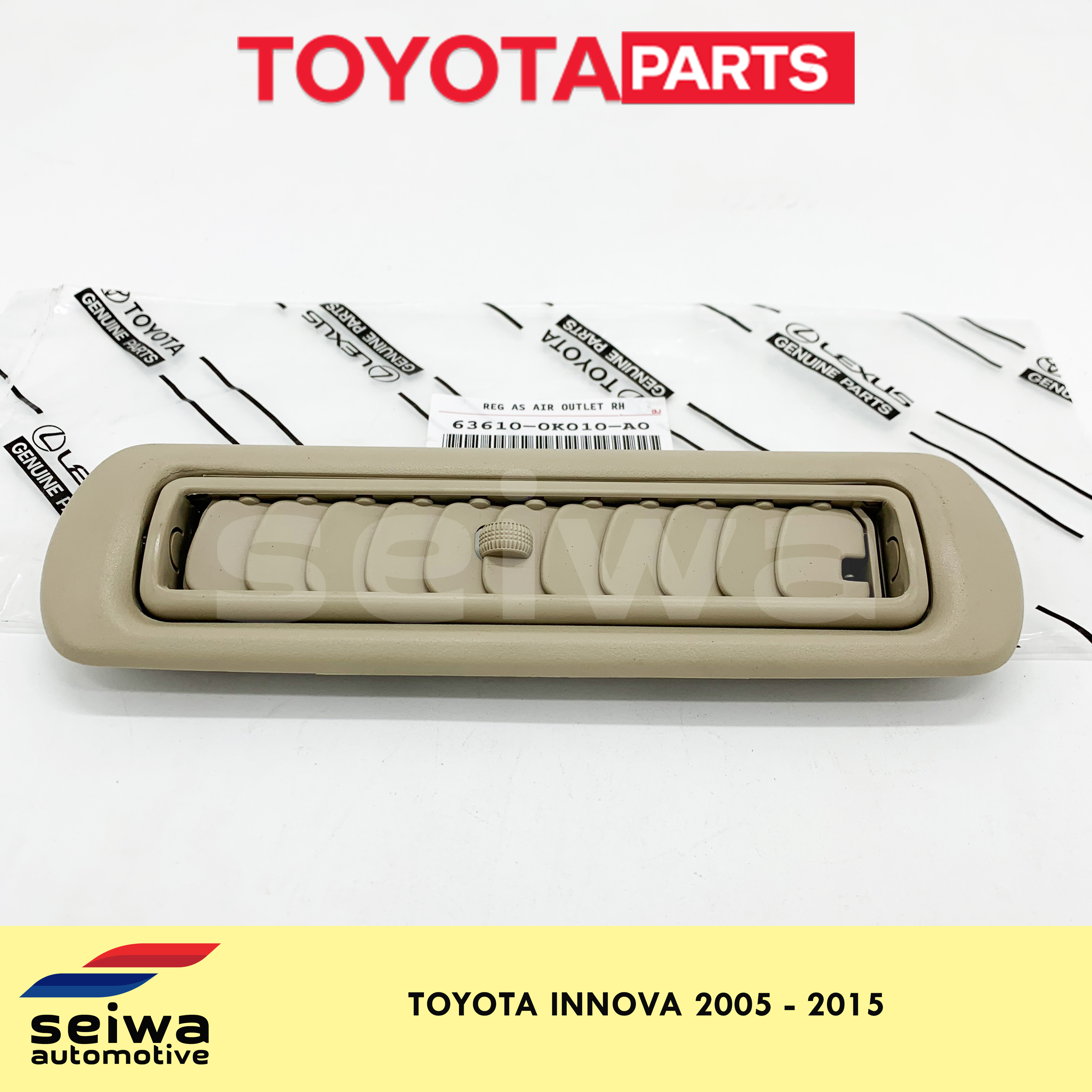 [1 PIECE] 2005 - 2015] Toyota Innova Aircon Vent Brown - Toyota Innova ...