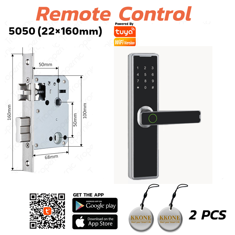 Smart APP Control Fingerprint Lock Card Digital Code Electronic Smart ...