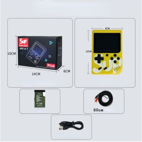 Retro Handheld Game SUP Game Box 400 In 1 Console Emulator Portable ...