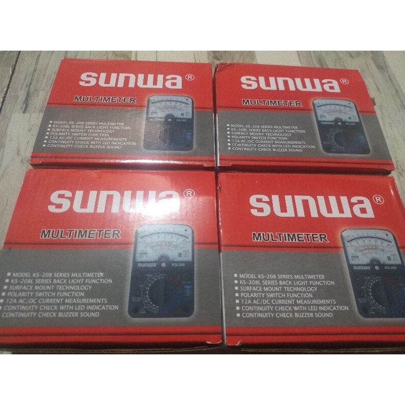 sunwa multimeter analog KS-268 heavy duty with fuse protected ...