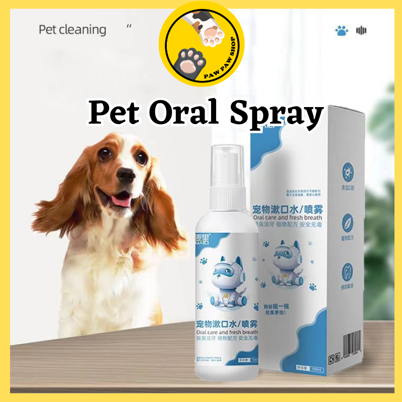 100ML Pet Oral Spray Cat Dog Teeth Bad Breath Cleansing | Lazada PH