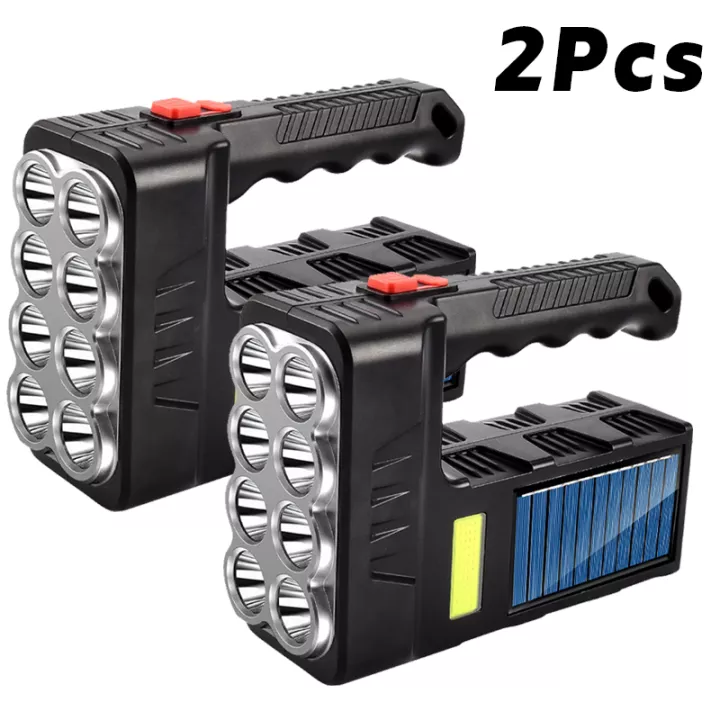 [Strong light long-range 5000 meters] solar flashlight rechargeable ...
