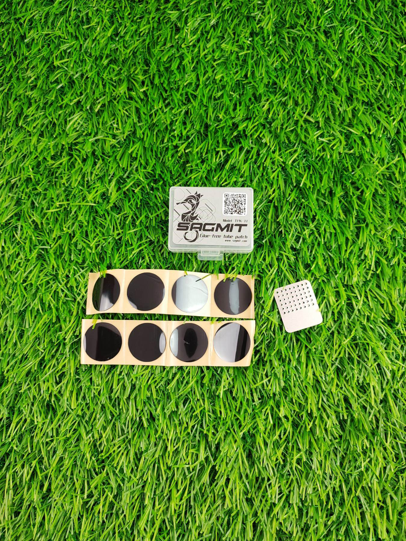 GBBS Sagmit Bicycle Glueless Tire Patch Repair Kit Mountain Bike MTB ...