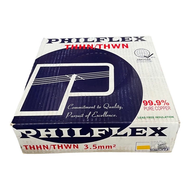 Philflex 2.0mm2-8.0mm2 THHN/THWN-2 Stranded Electrical Wire(150 meters ...