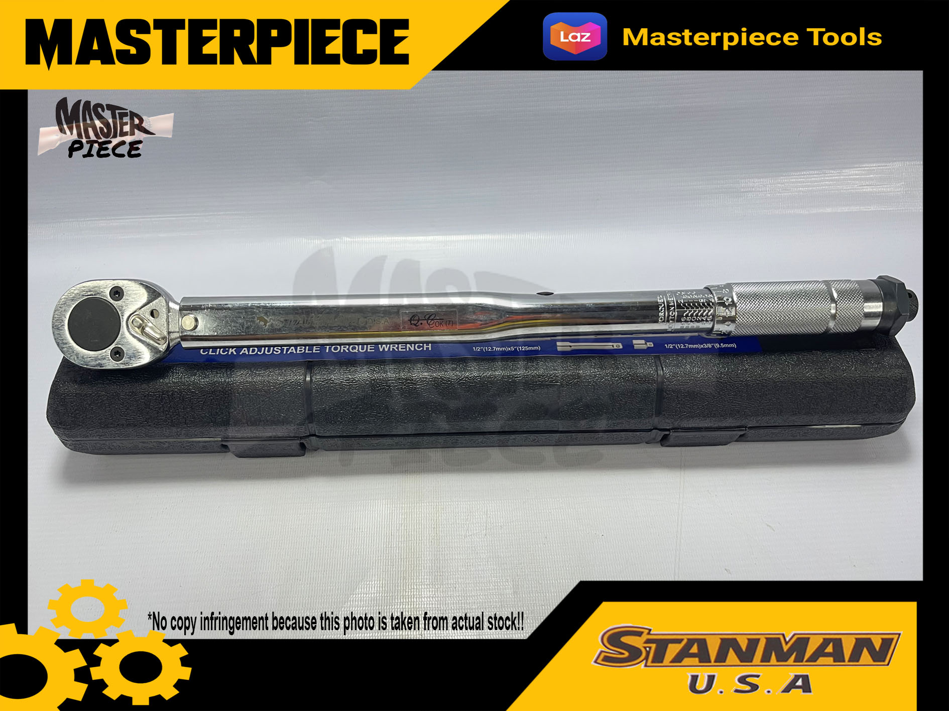 Masterpiece Stanman Torque Wrench 1/2'' Drive Click Type (NM) | Lazada PH