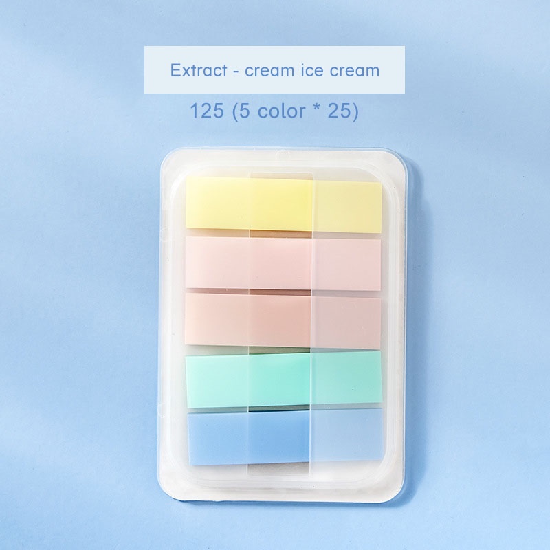 🔥100 Sheets Morandi Colorful Boxed Sticky Notes Solid Color Waterproof ...