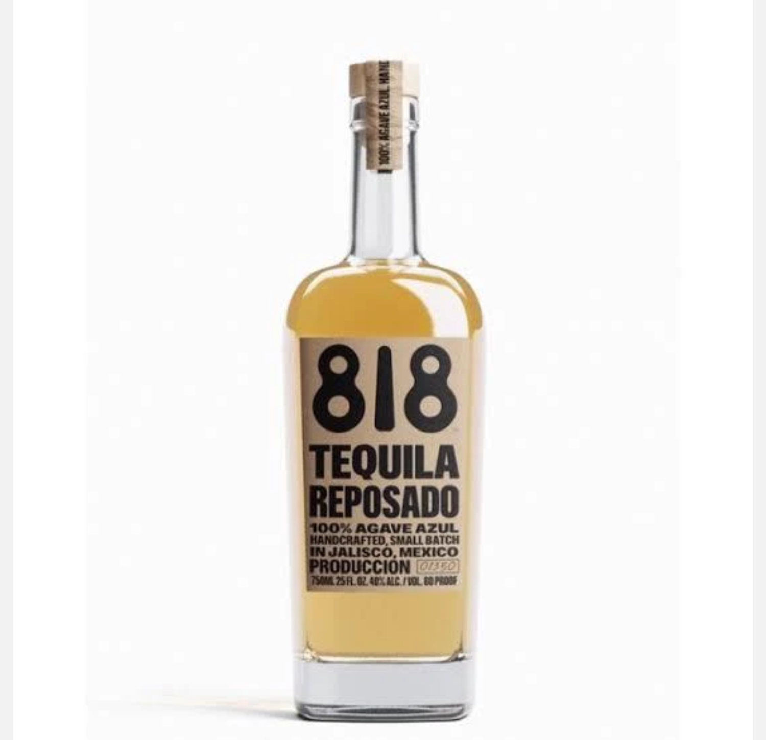 DOriginalstore 818 Tequila & Blanco Reposado 100% Agave Azul 750ml ...
