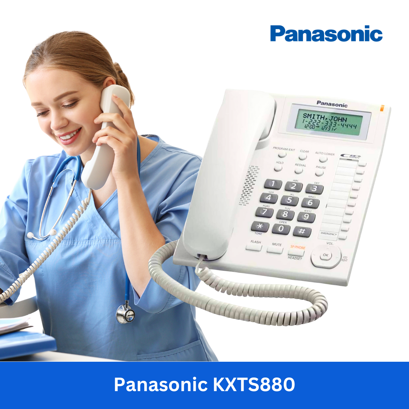 Panasonic KX-TS880 Integrated Corded Phone (KX TS880) | Lazada PH