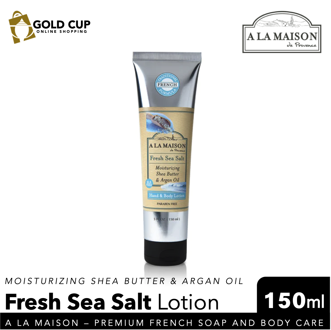 A La Maison Fresh Sea Salt Lotion 150ml (A La Maison De Provence Hand ...