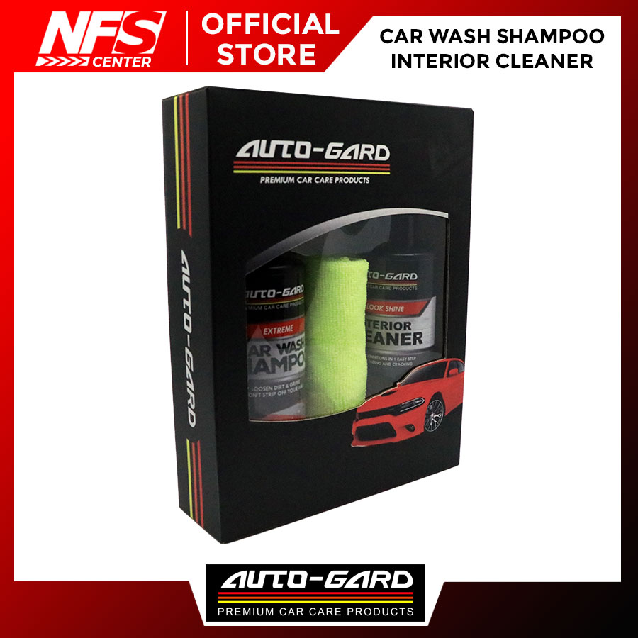 Autogard Bundle Gift Set | Carwash Shampoo 250ml and Interior Cleaner ...