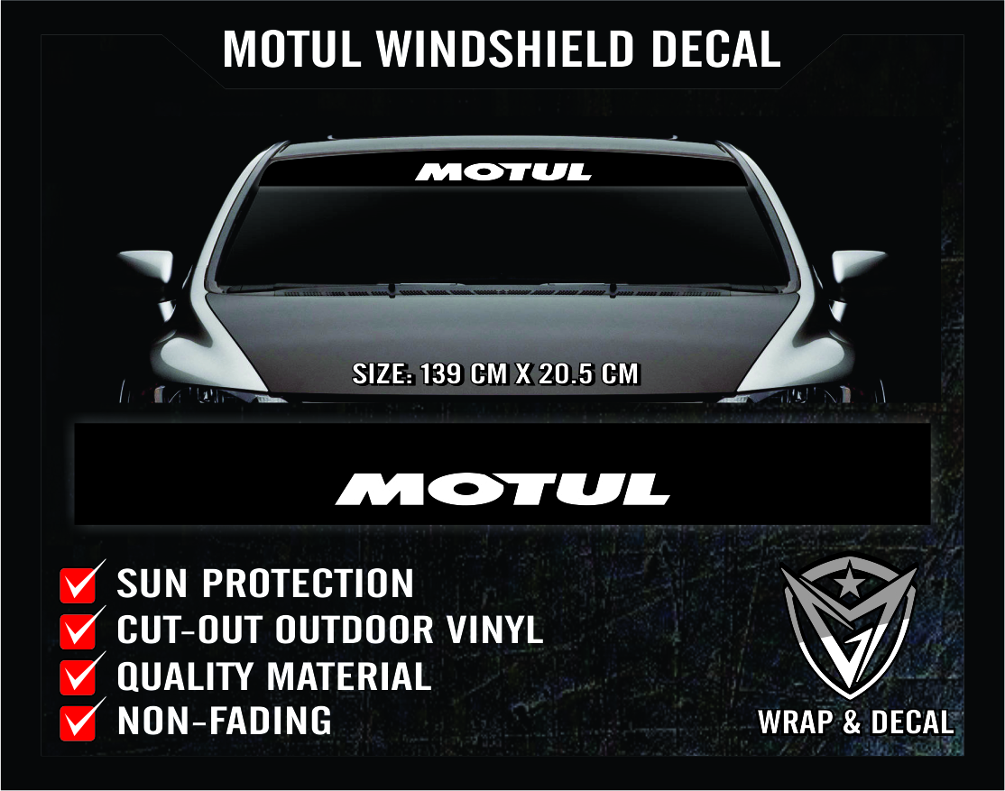 MOTUL WINDSHIELD DECAL | Lazada PH