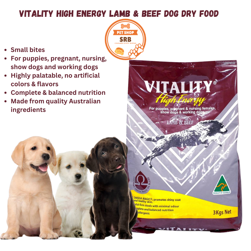 VITALITY HIGH ENERGY PUPPY ( For puppies, pregnant, nursing, show dogs and working dogs ) 1kg ...