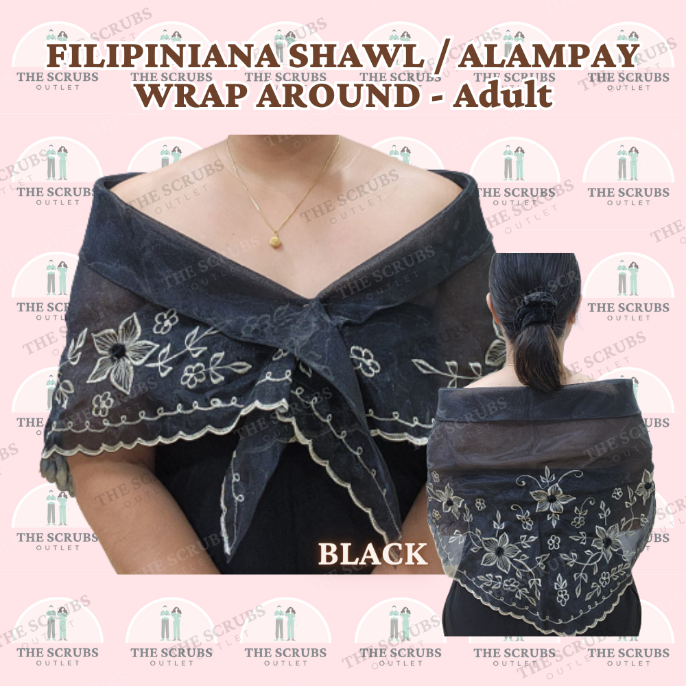 TSO Filipiniana Alampay Shawl Wrap Around Lace | Lazada PH