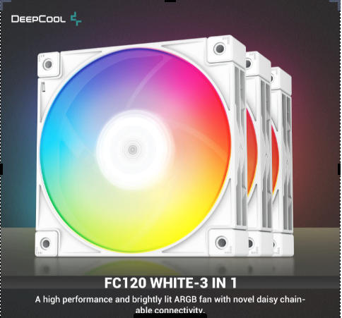 EmartPH Best Buy DeepCool FC120 PC Fans 3in1 Each 120mm 1800RPM 61 ...