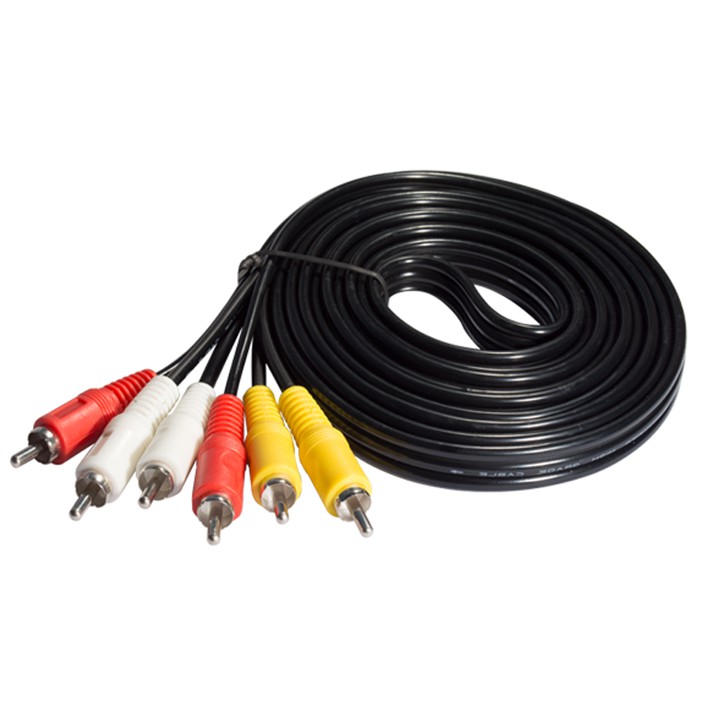 1.5M 3x3 Audio Video RCA AV Cable Wire Connector Male Adapter Cord ...
