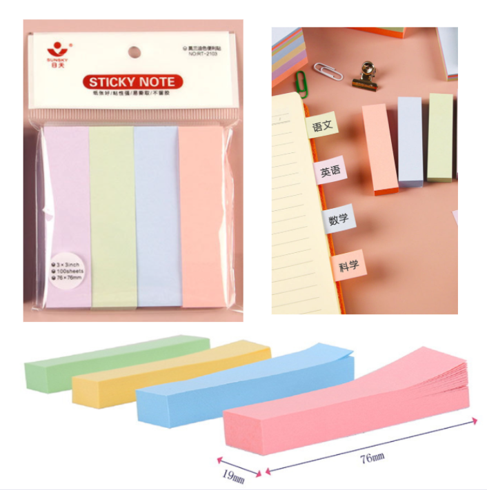 Post-it Label Index Sticker Color Indicator Strip | Lazada PH