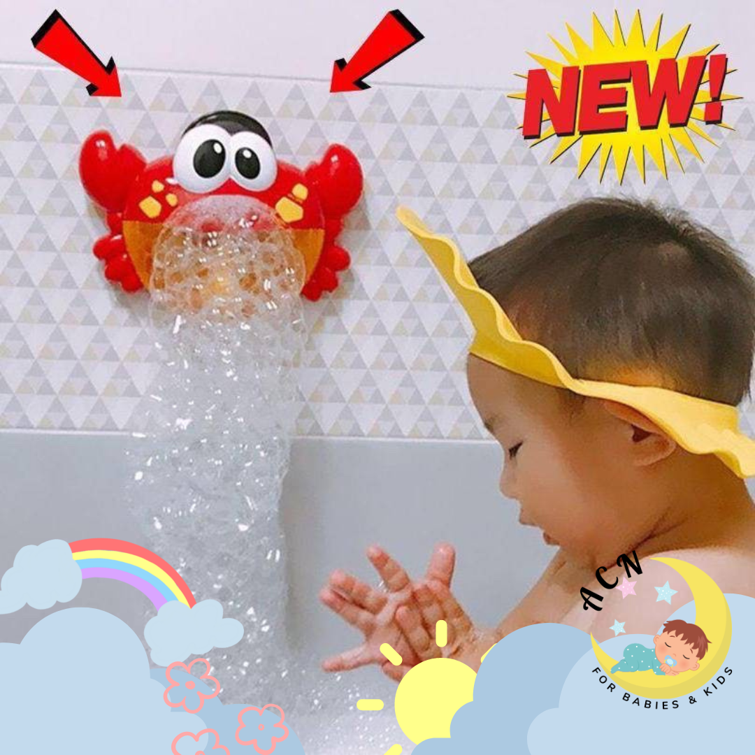 A&S Crab Bubble Machine Bath Swimming Machine Bath Music Bubble Maker ...