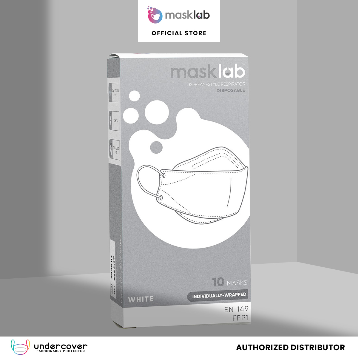 MASKLAB - Undercover Mask PH - Adult KF White (10 pcs) | Lazada PH