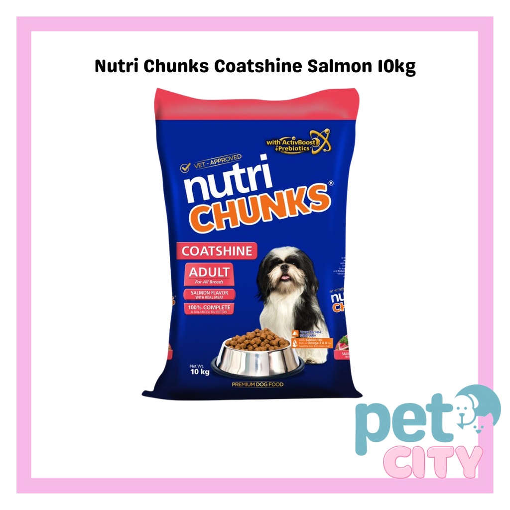 Nutri Chunks Optimum Adult Coatshine Salmon 10kg | Lazada PH