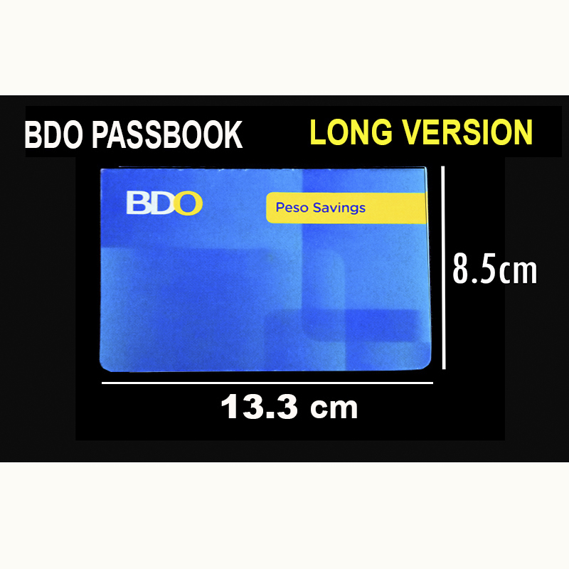 BDO Passbook Clear Plastic Case / PROTECTOR FOR SHOT AND WIDER VERSION | Lazada PH