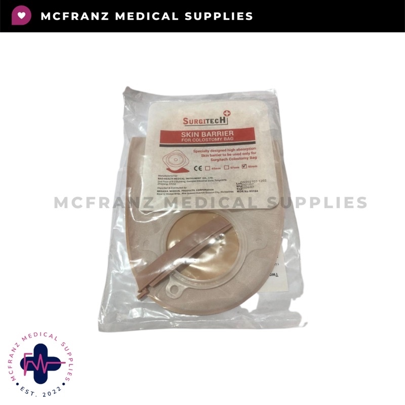 Surgitech Colostomy Bag Set with Wafer Sold per Piece (Sizes ...