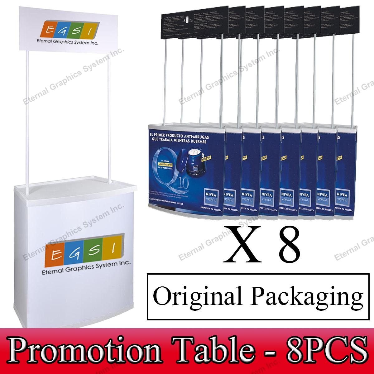8PCS Promotion Table Collapsible Portable booth Commercial booth ...