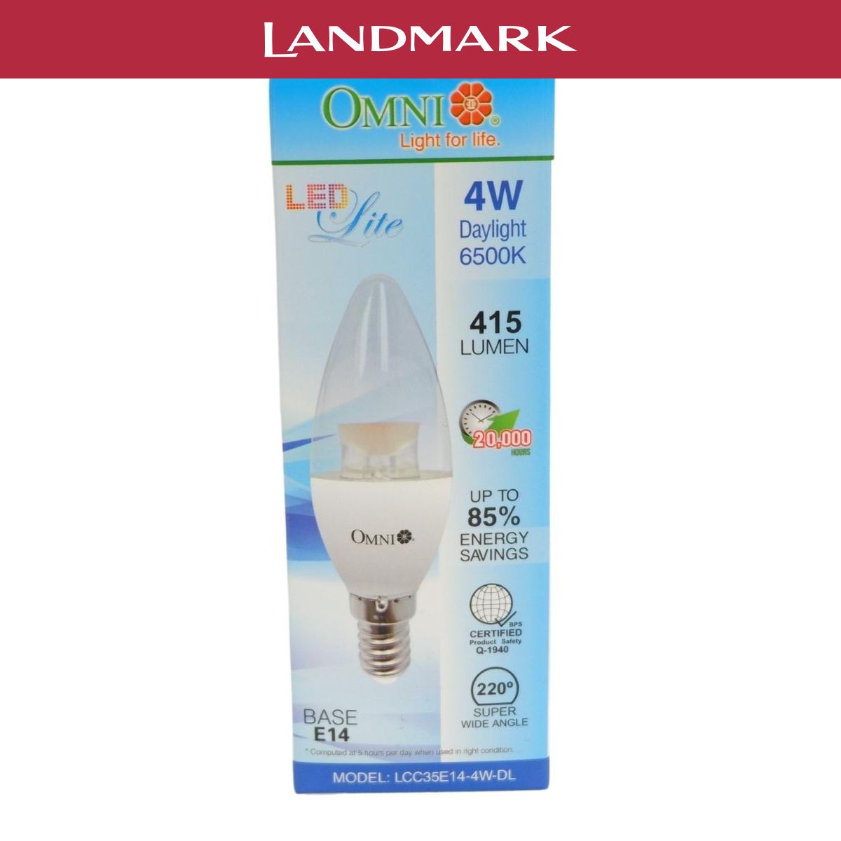 Omni Led Clear Chandelier Bulb 4W E14 Dl | Lazada PH