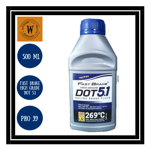PRO-99 FASTBRAKE HIH-GRADE DOT 5.1 BRAKE FLUID (PN#:PBF51-415-500 ...