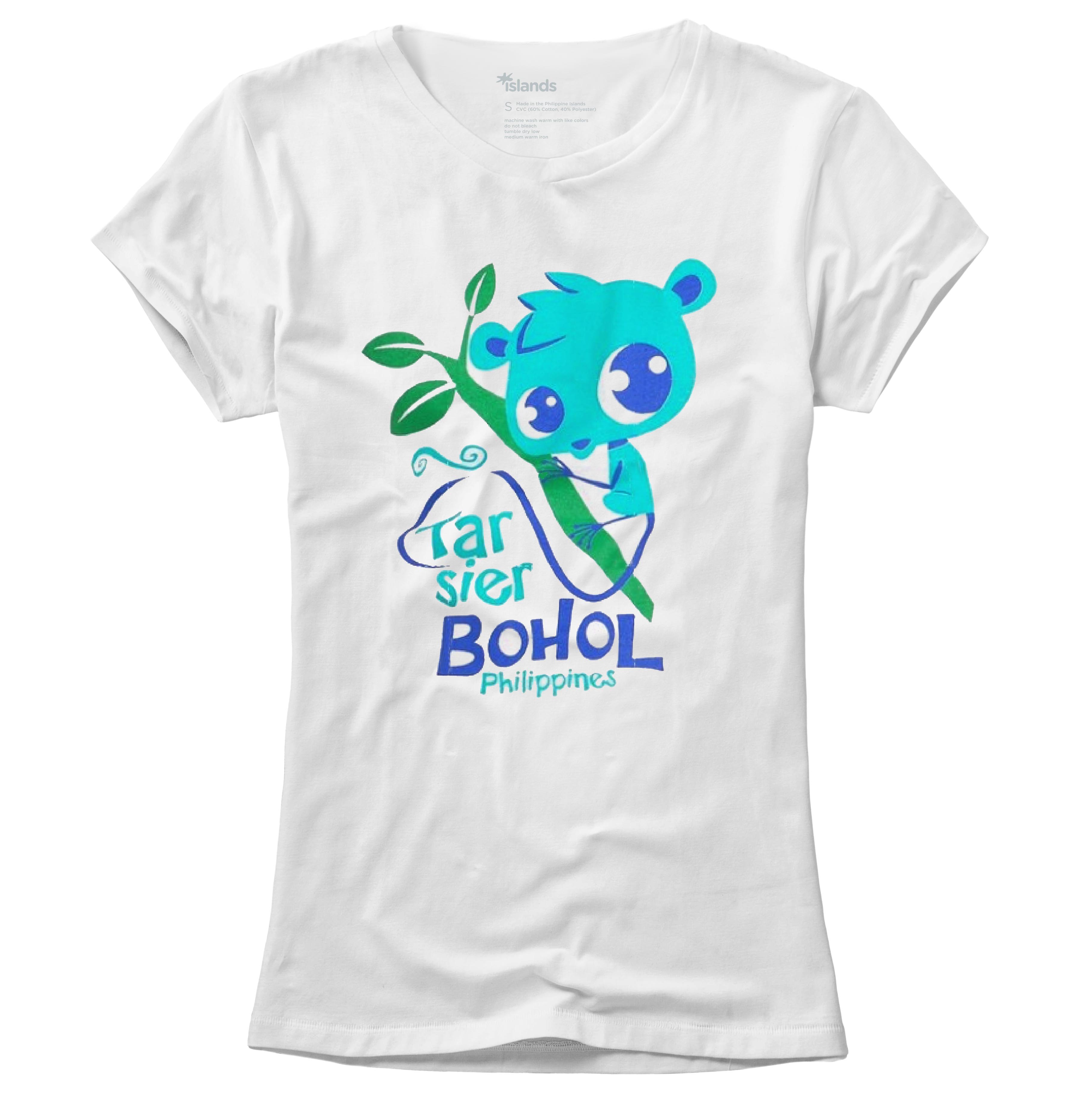 Islands Souvenirs Bohol Mickey Tariser Ladies' Shirt White | Lazada PH