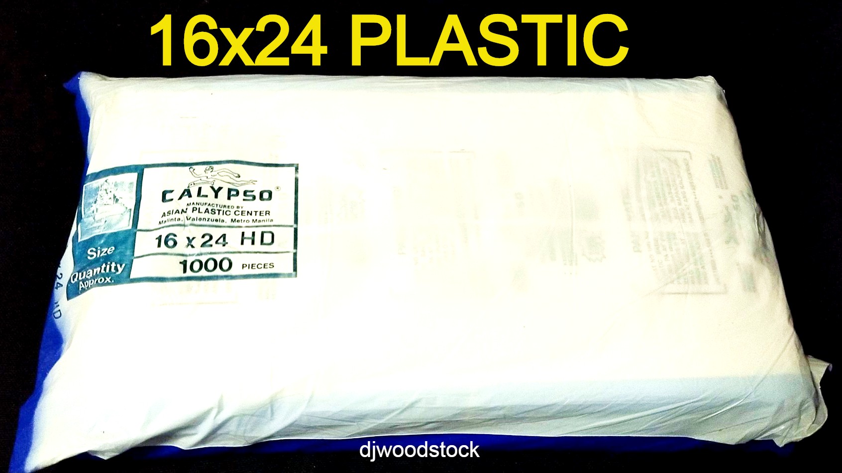 CALYPSO 16x24 BLUE HD Plastic Bag , Plastic Labo Approx.per 100pcs ...