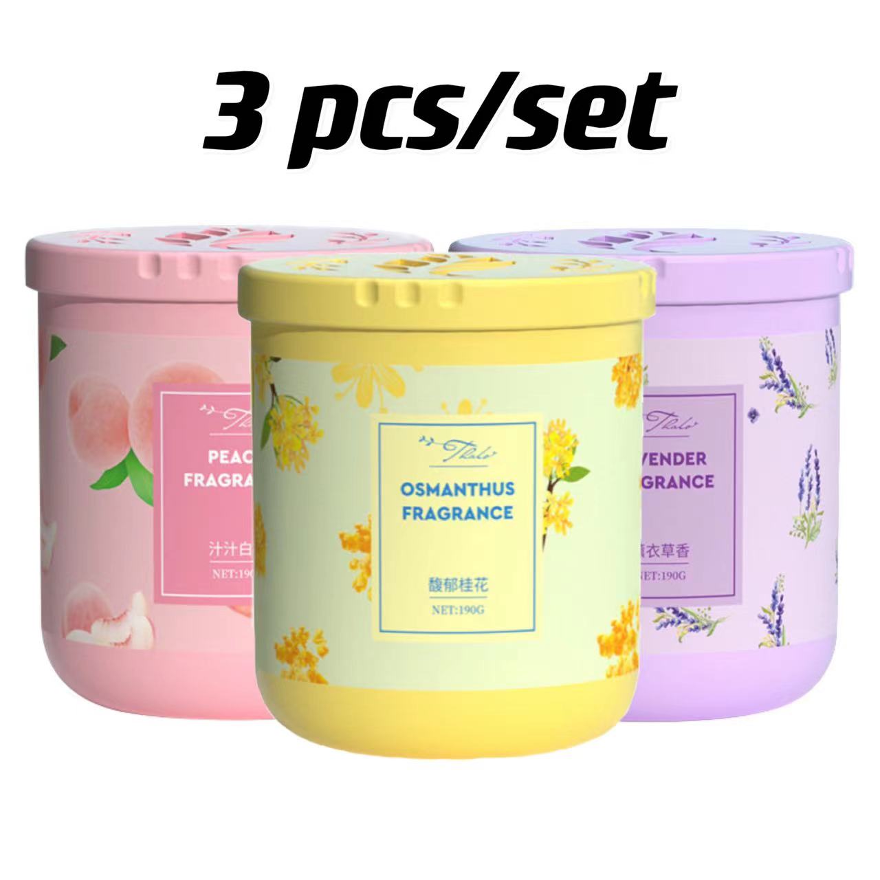 3pcs/set Air Freshener Solid Perfume Fragrance Home Car Toilet ...
