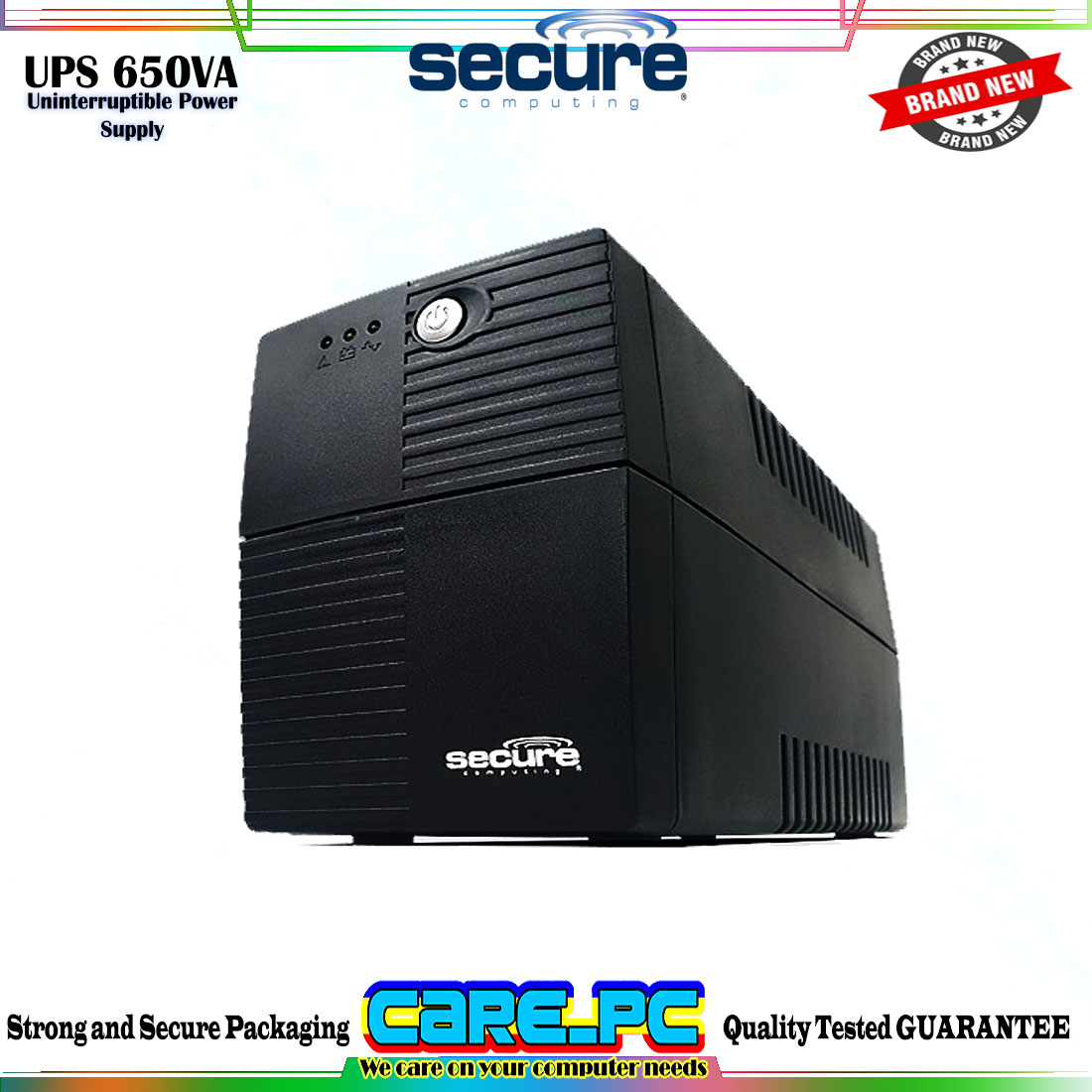 Secure UPS 650VA with built in AVR. | Lazada PH