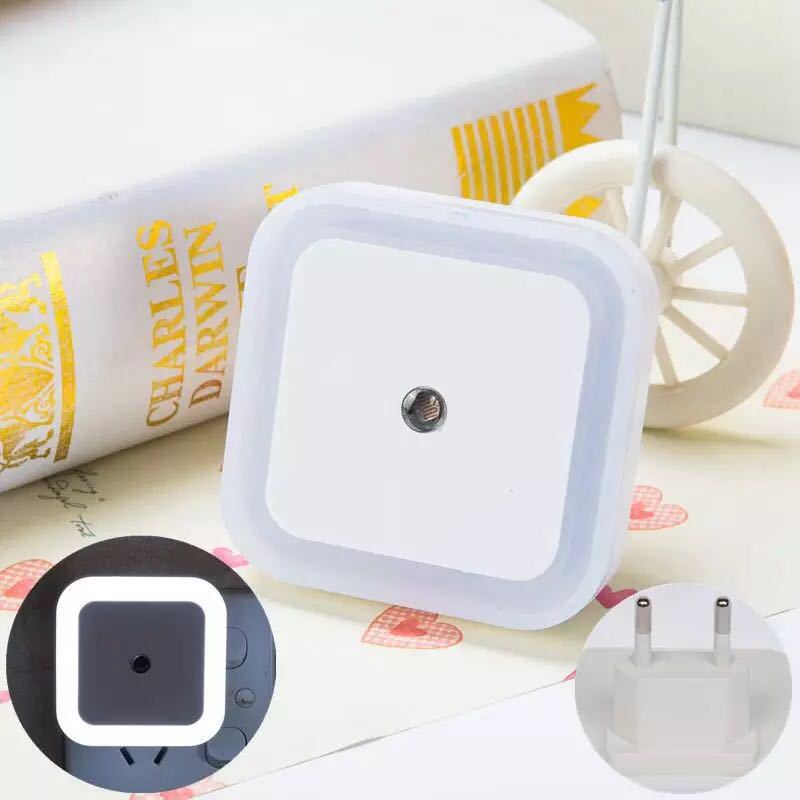 Light control night light bedside socket intelligent square ...