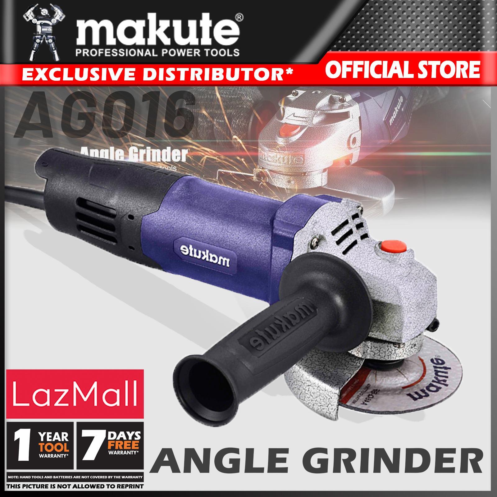 Makute AG016 Angle Greinder 850W 100mm Professional | Lazada PH