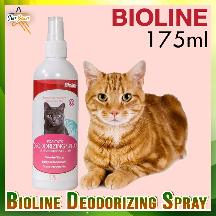 Bioline Deodorizing Spray for Cats Eliminate Unpleasant Smell 175ml ...