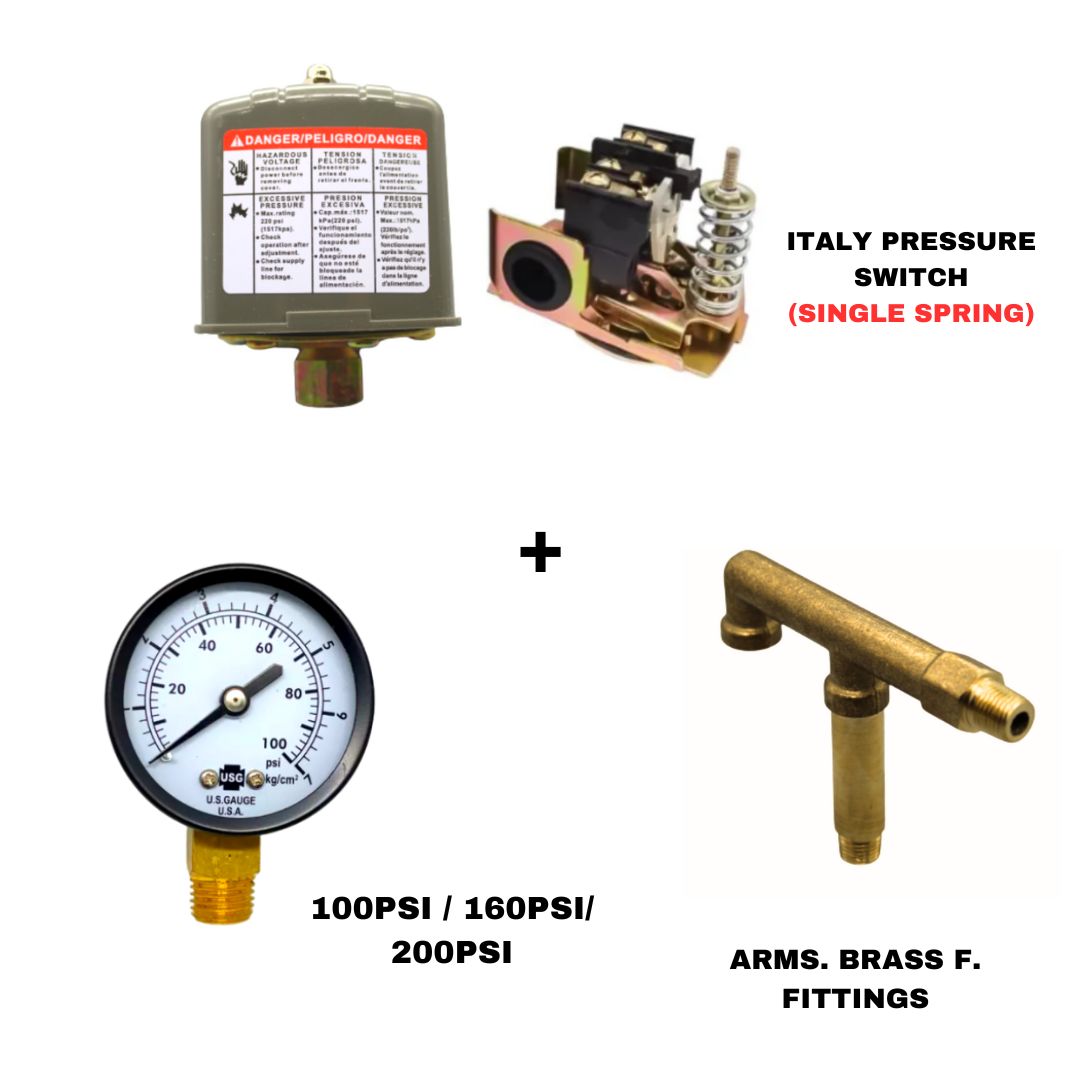 PRESSURE SWITCH SET Italy / US pressure switch Ametek US gauge division ...