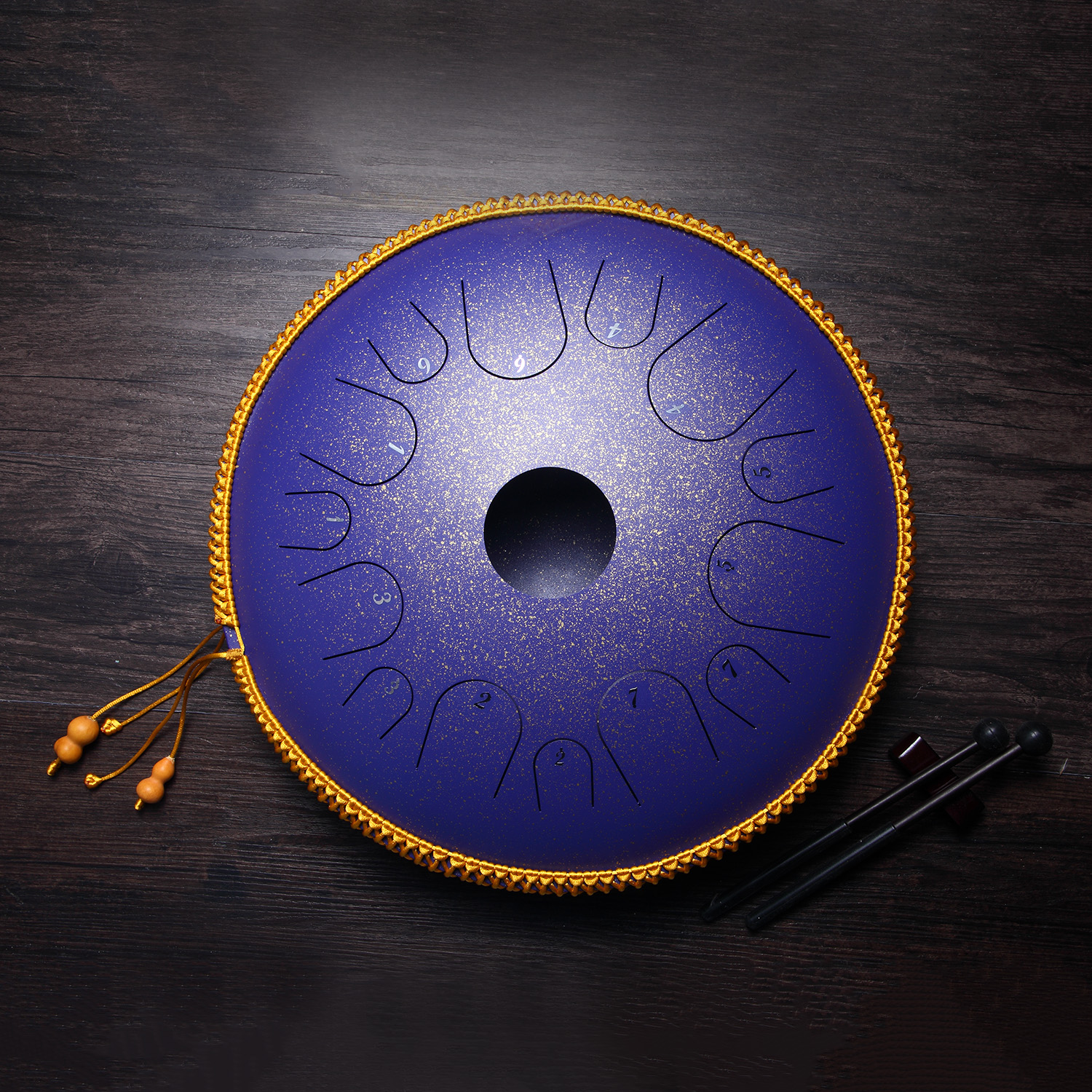 【ราคาเคลียร์】14 นิ้ว 14 Note Alloy Steel Hand Pan Drum C Tone กลองแบบ ...