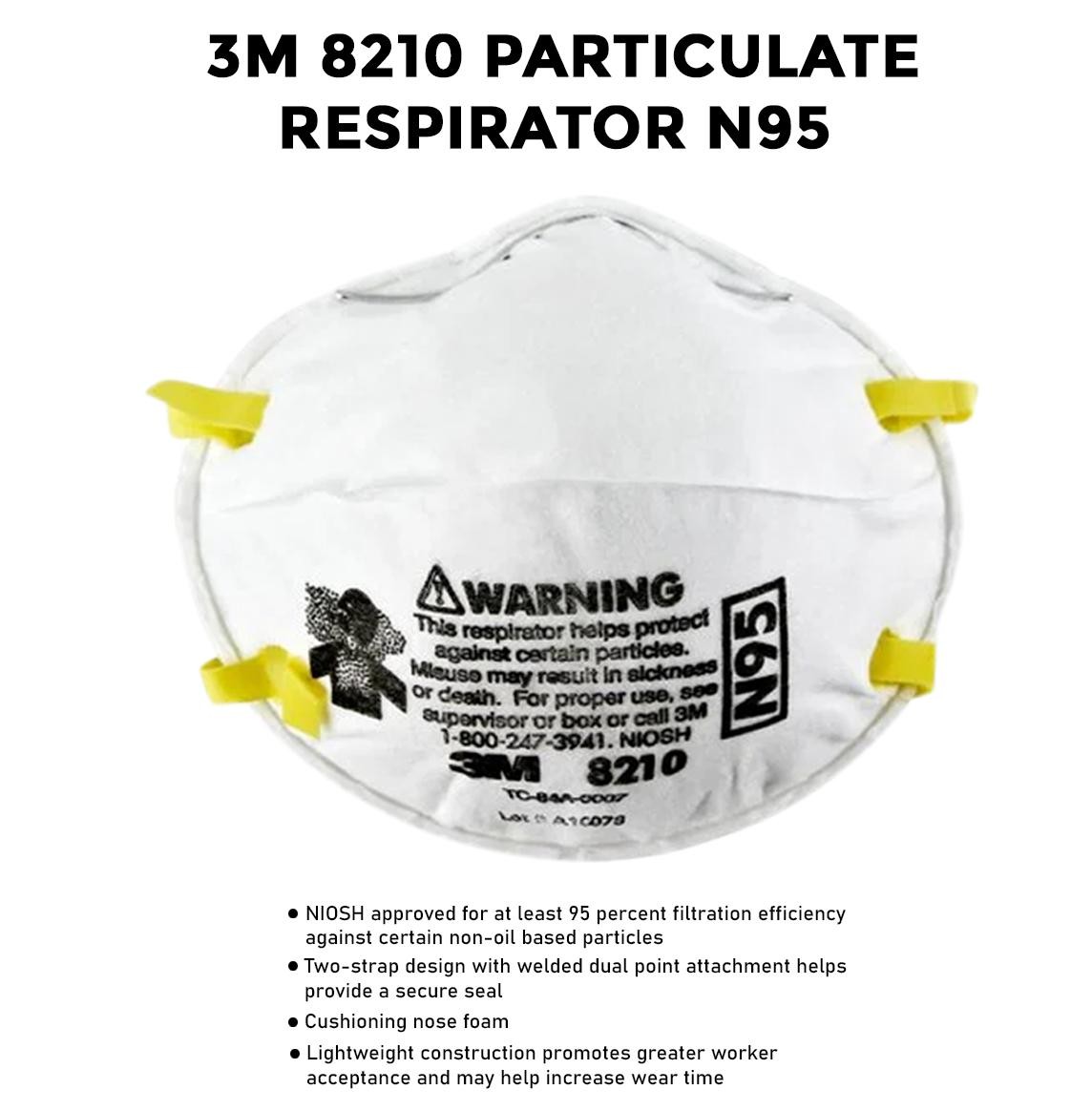 3M 8210 Particulate Respirator 20pcs/box | Lazada PH