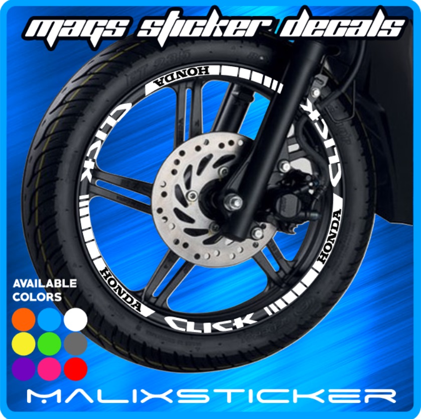 Honda click mags sticker front and rear | Lazada PH